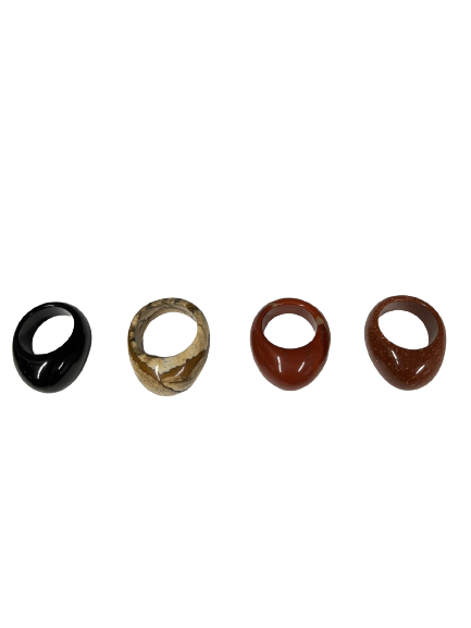 Solid Stone Ring Domed - Craftstones